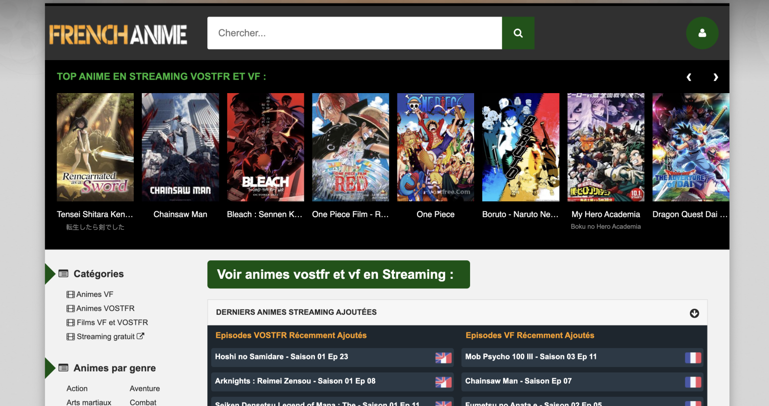 15 sites d’animés en streaming gratuits (VF et VOSTFR) - Selectronic.fr