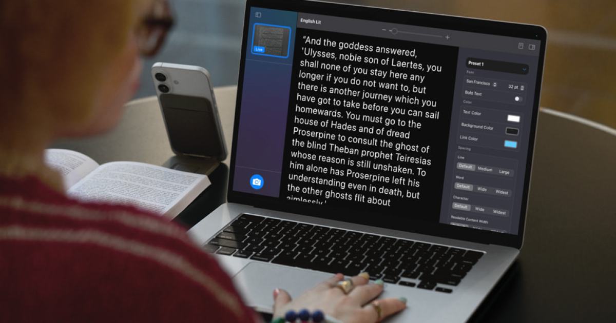 Apple va faciliter la lecture sur votre Mac - Selectronic.fr